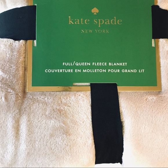 kate spade | Bedding | Kate Spade Fleece Throw Blanket Full Queen Pink ...